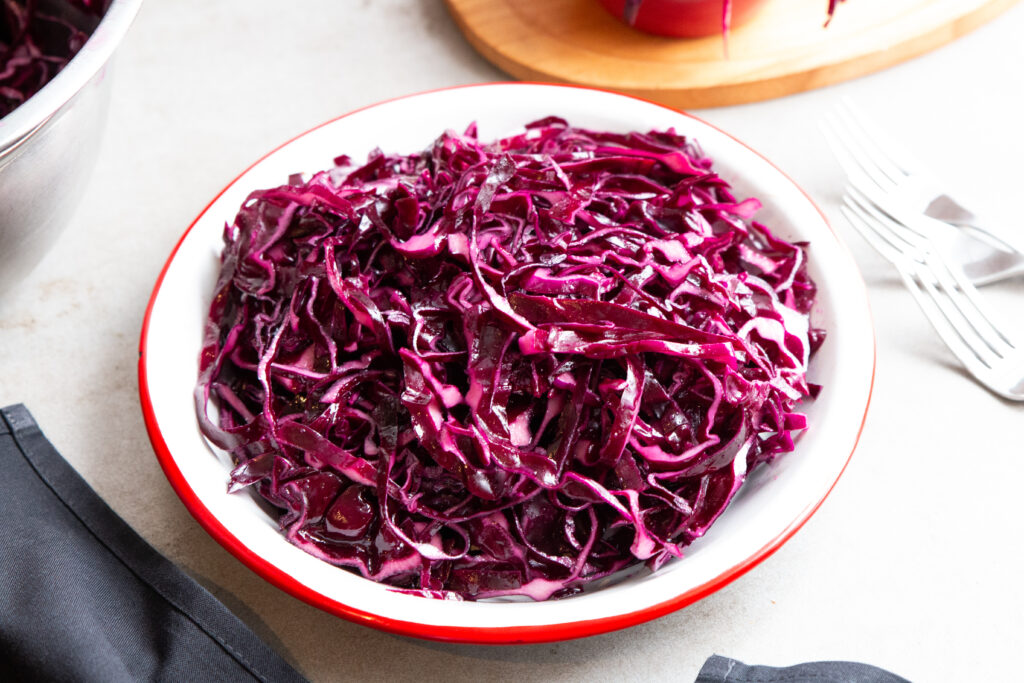 Red cabbage salad - The Buddhist Chef